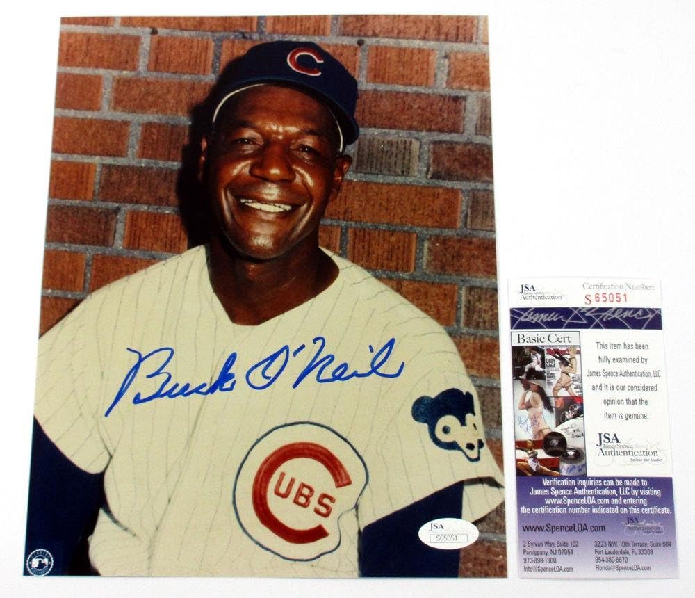Buck O'Neil Signed 8 x 10 Color Photo Cubs Auto - JSA Certified ...