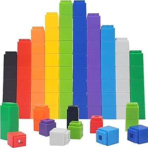 Amazon.com: KUTOI Math Manipulatives Counting Cubes, Educational Number ...
