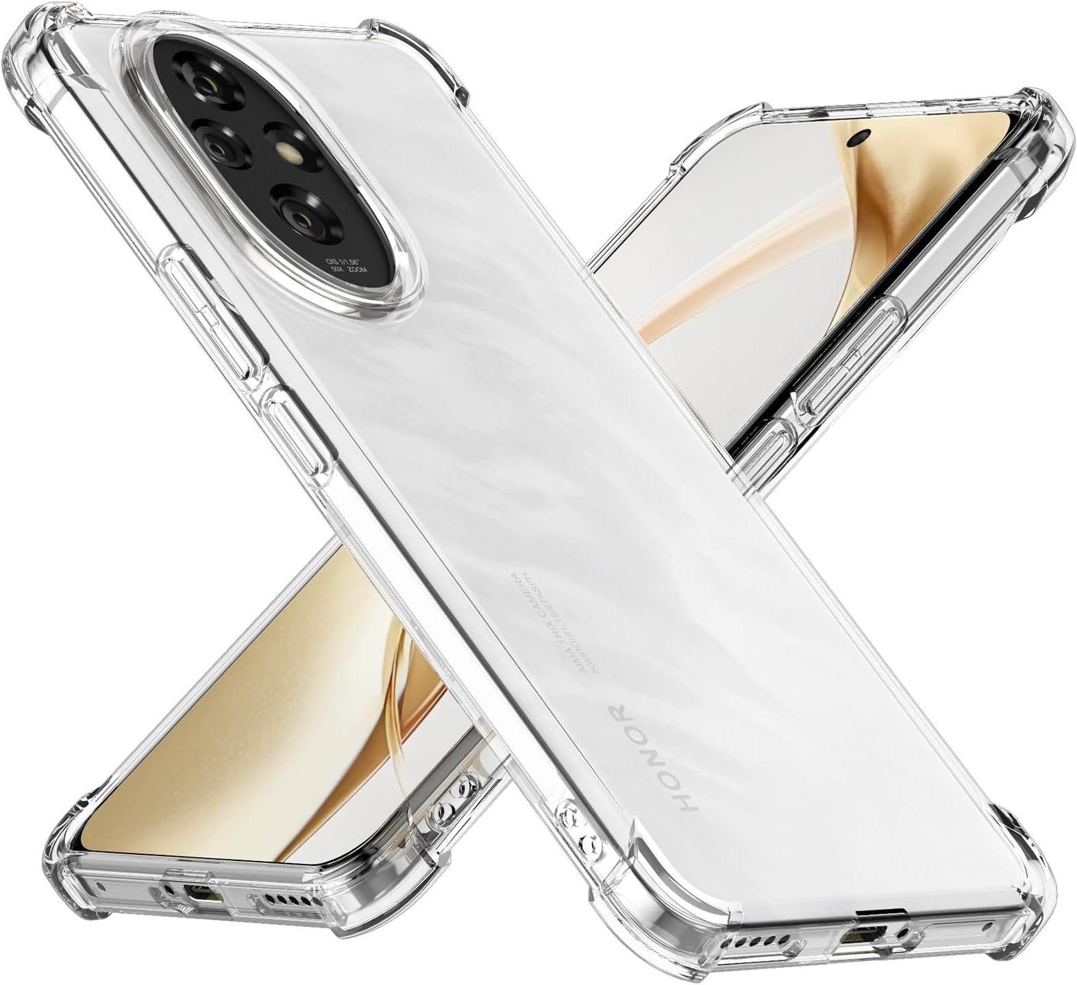 Cresee Case for Honor X6b, Clear Phone Case with Reinforced Corner ...