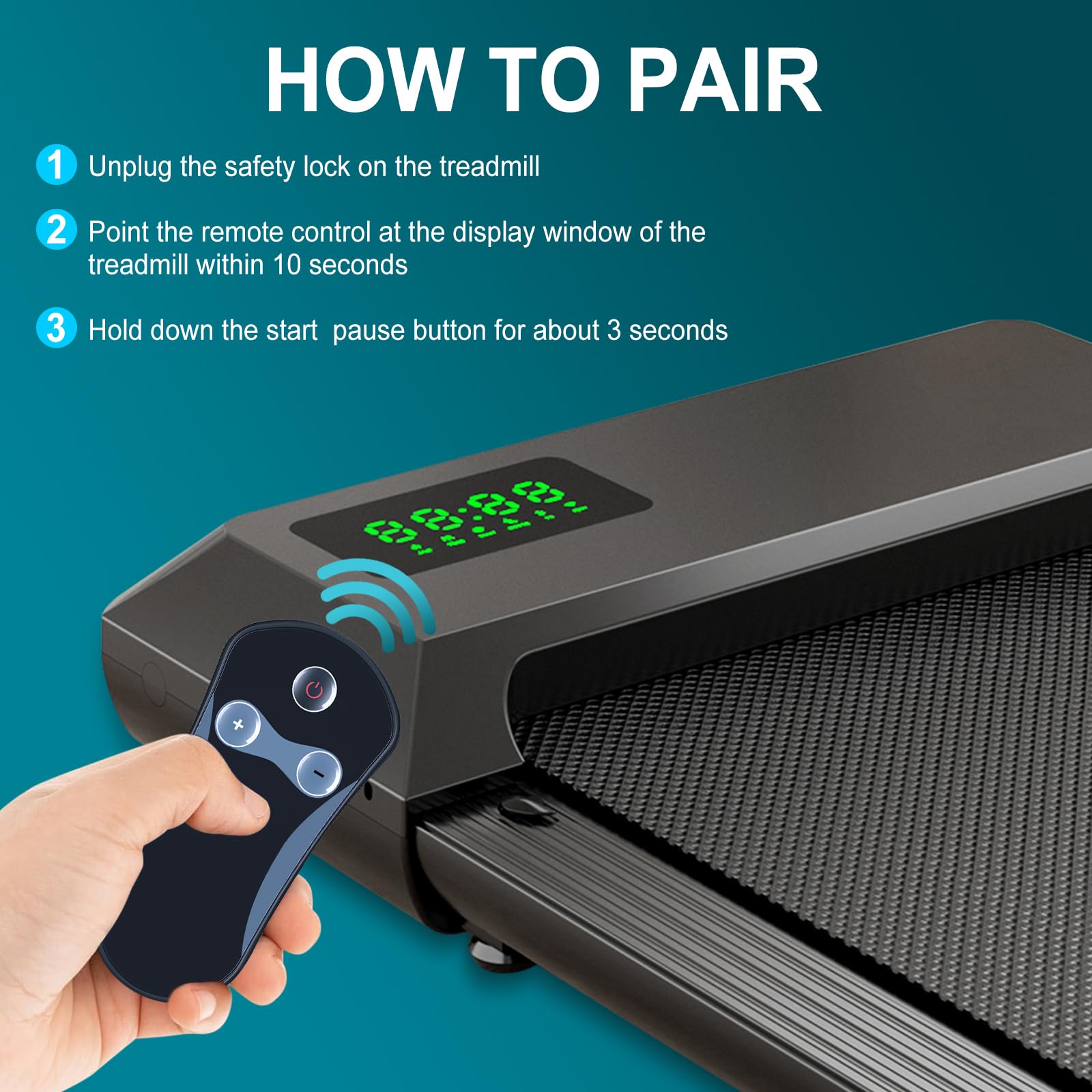 Snapklik.com : New Remote Control For Goplus 2 In 1 Folding Treadmill ...