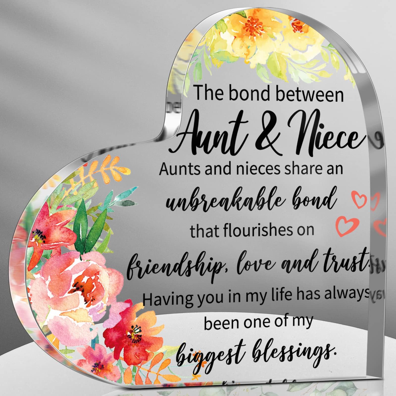 Amazon.com: Auntie Gift Aunt Gifts From Niece, Aunts & Nieces Sayings ...