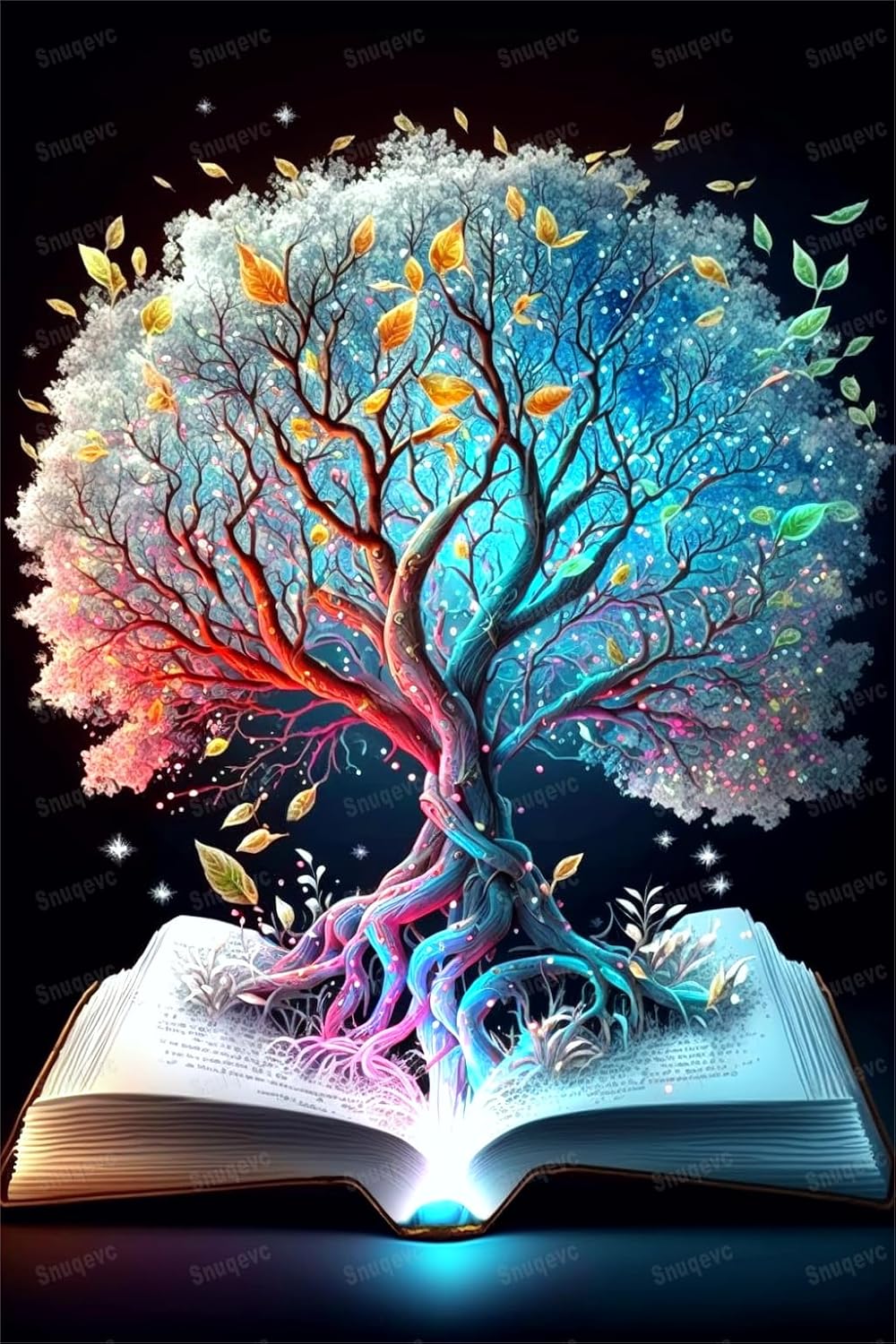 Amazon.com: Glowing Tree Book 1000 Piece Artistic Jigsaw Puzzle - Best ...