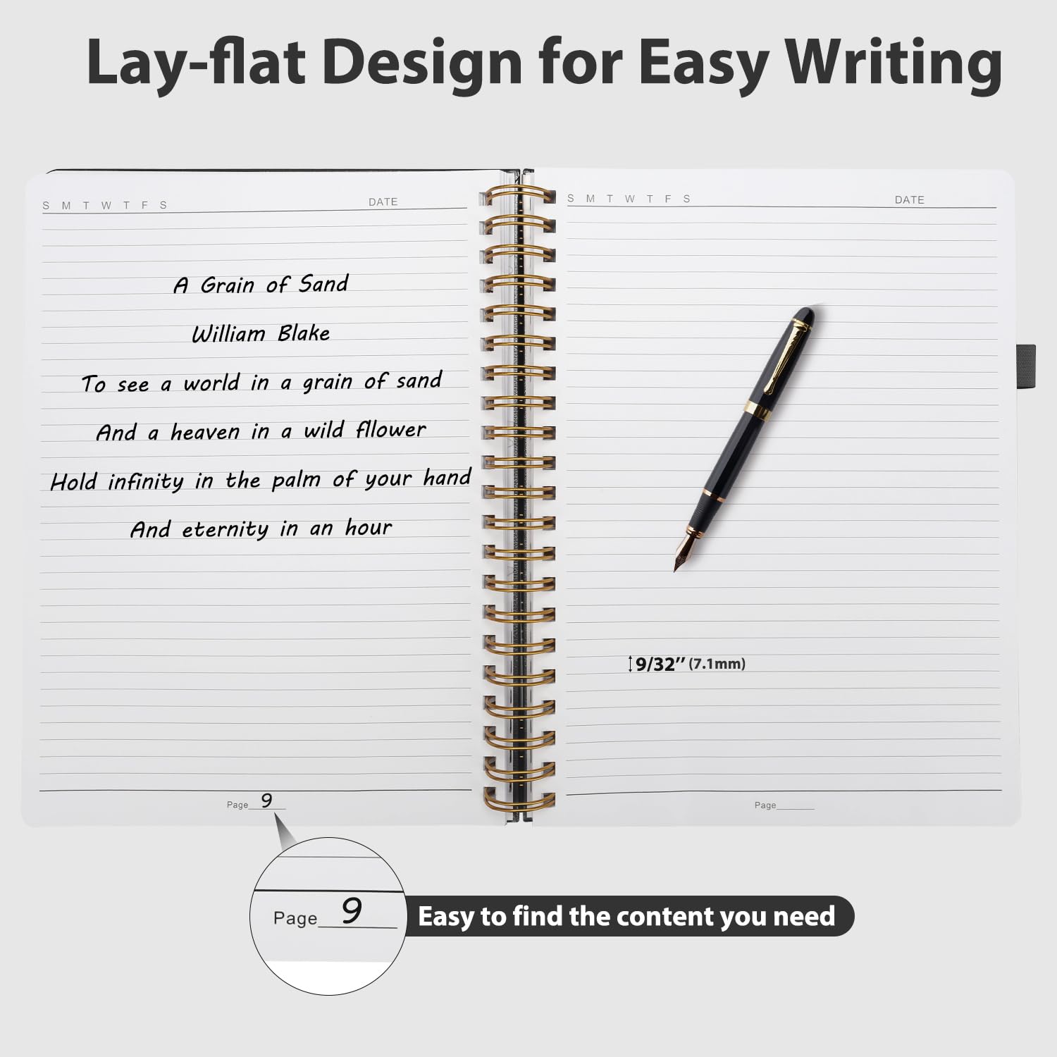 Snapklik.com : Spiral Notebook,8.5 X 11 College Ruled Notebooks For ...