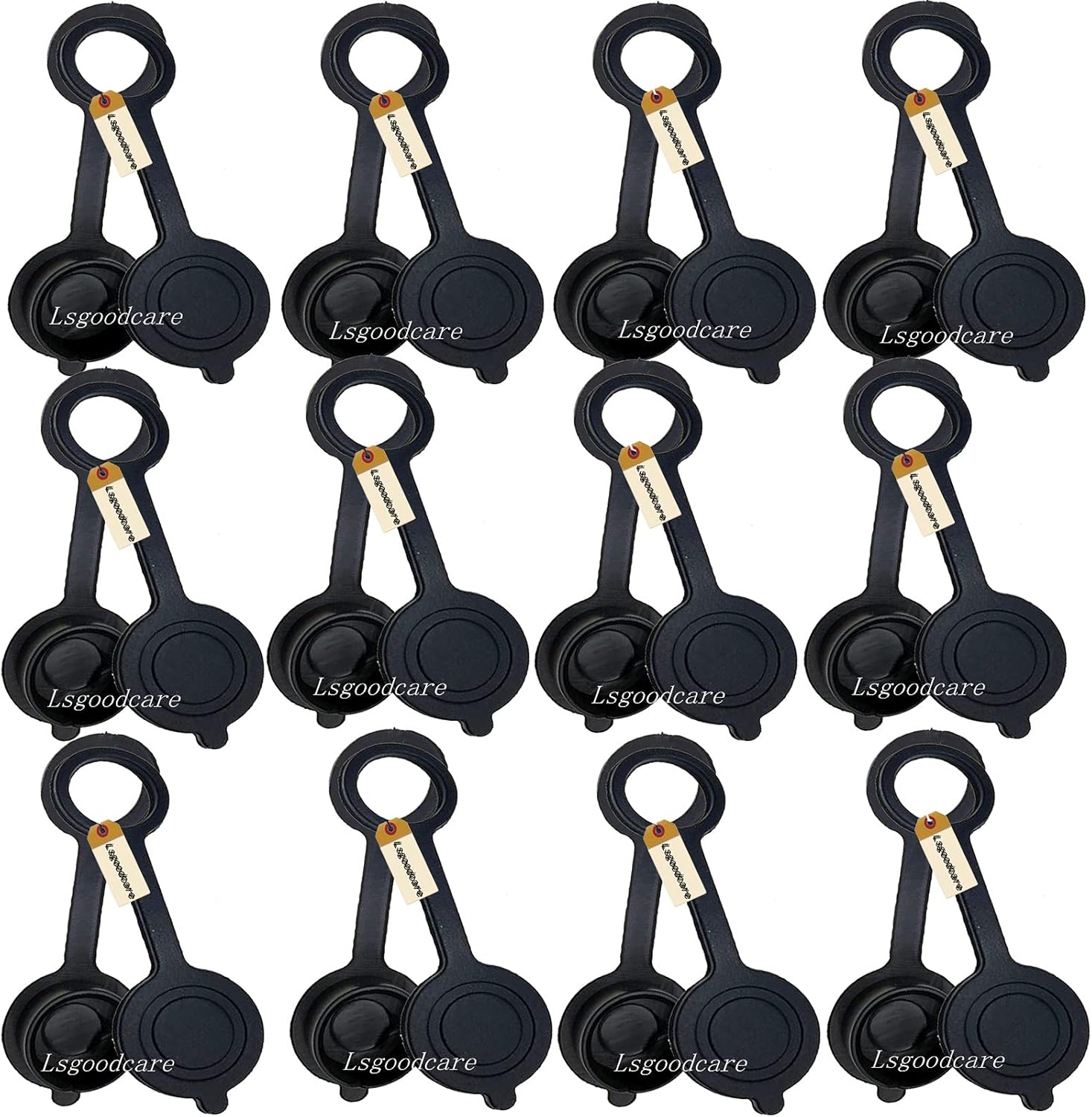 Amazon.com: Lsgoodcare 50Pcs GX12 Aviation Connector Plug Cover ...