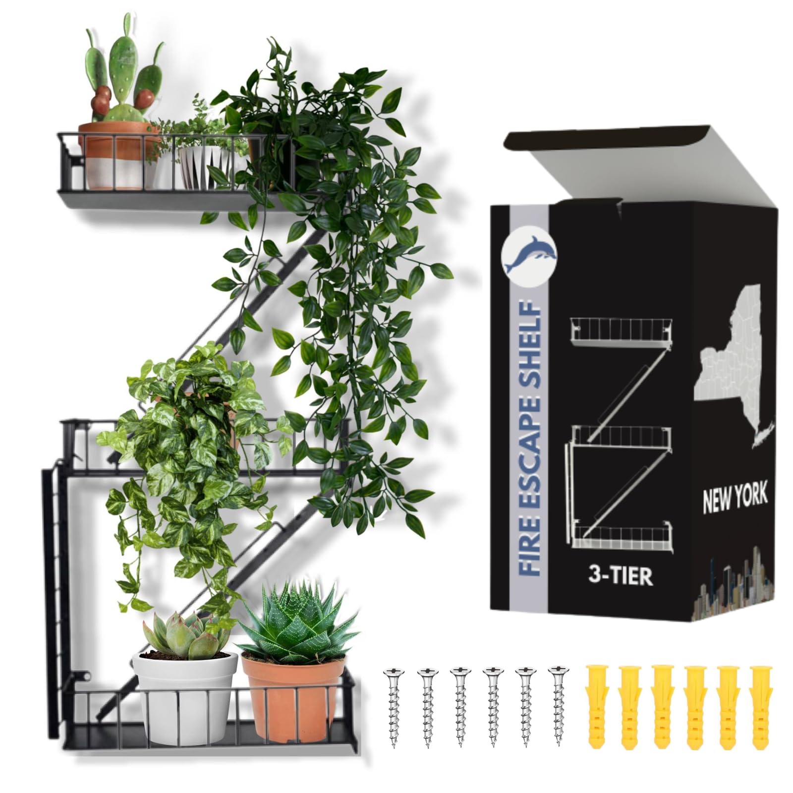 Amazon.com: VERSATILE KAS Fire Escape Shelf Fire Escape Wall Shelf ...