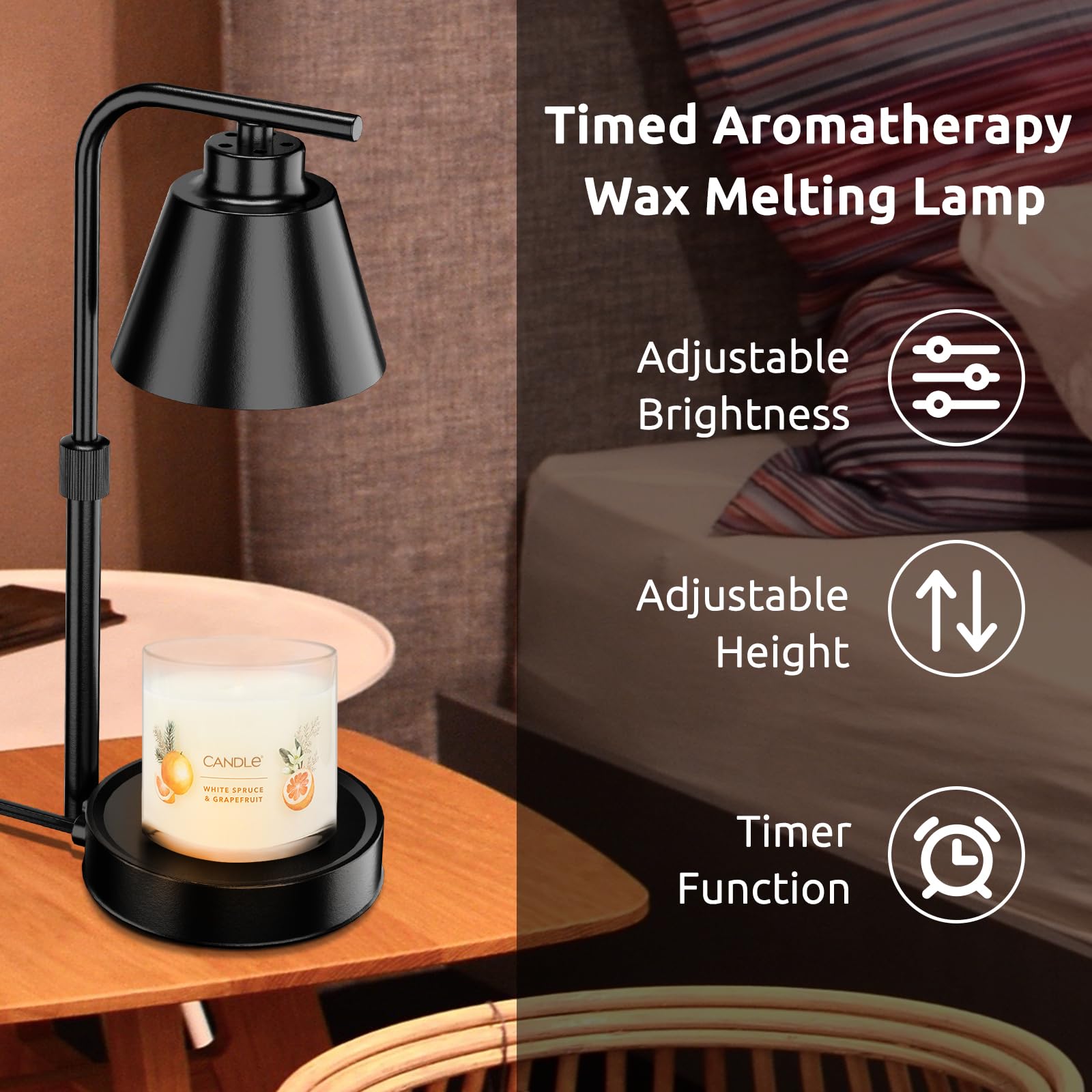 Snapklik.com : REIDEA Candle Warmer Lamp Timer Dimmer And Adjustable ...