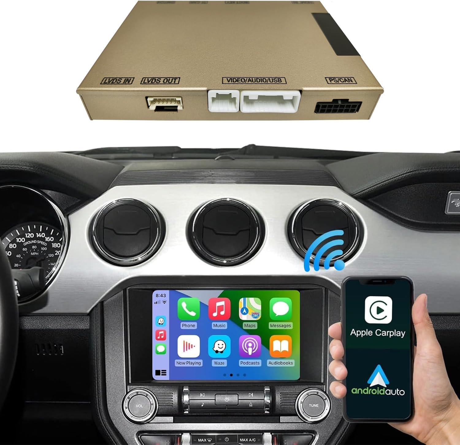 Amazon.com: Road Top Wireless Carplay Android Auto for Ford 2013-2015 ...