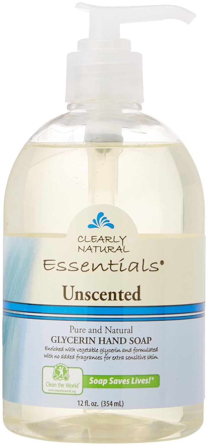 Amazon.com : CLEARLY NATURAL Hand Soap Liquid Glycol Unscented, 12 ...