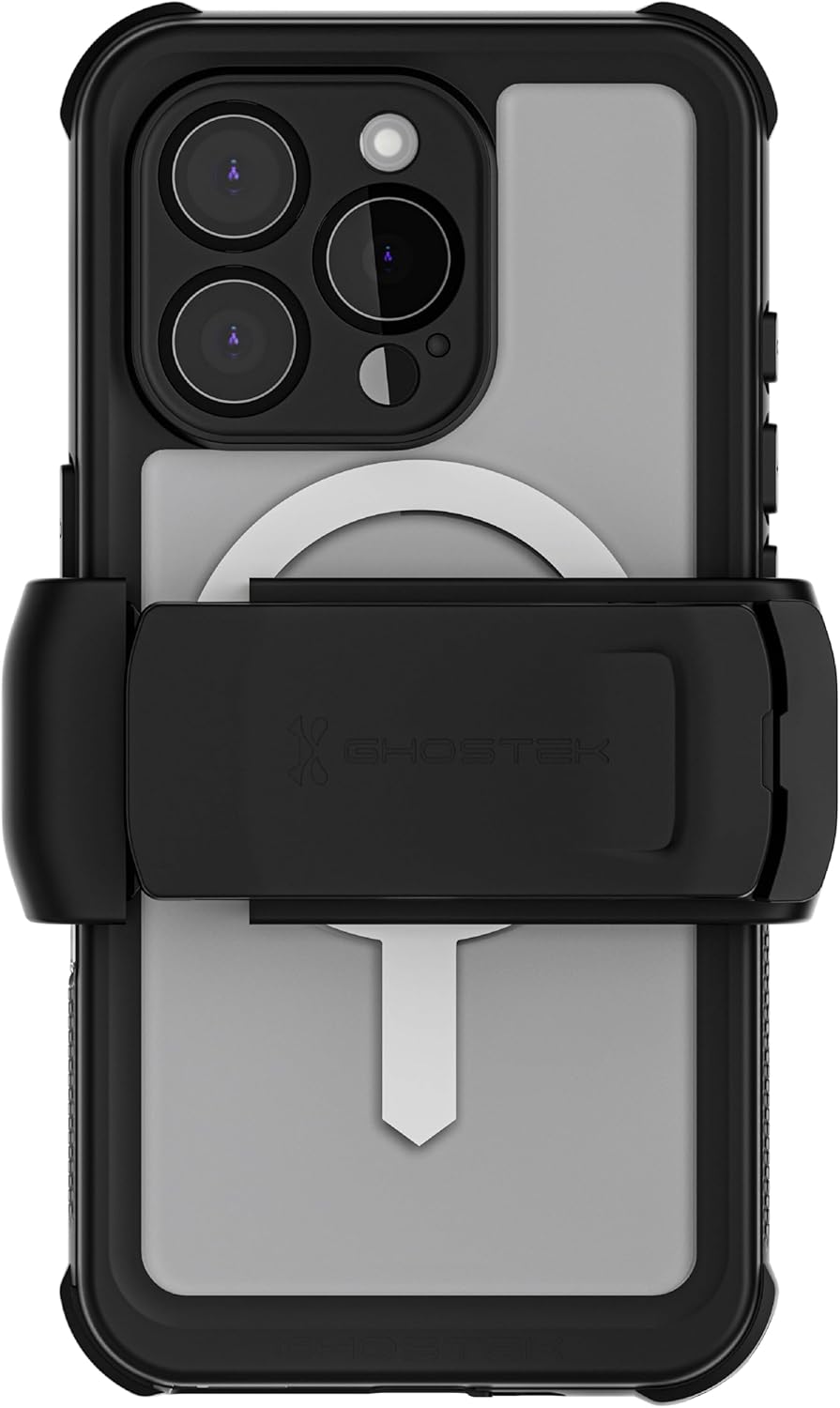 Amazon.com: Ghostek Nautical Waterproof Apple iPhone 16 Pro Case with Holster Belt Clip - Screen ...