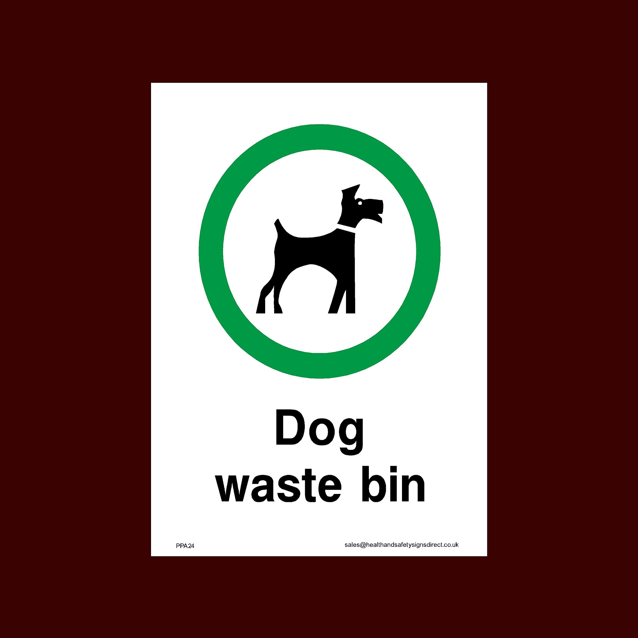 Dog waste bin Sticker/Self Adhesive Sign (PPA24) - No Fouling, No Dogs ...