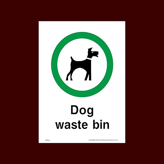 Dog waste bin Sticker/Self Adhesive Sign (PPA24) - No Fouling, No Dogs ...