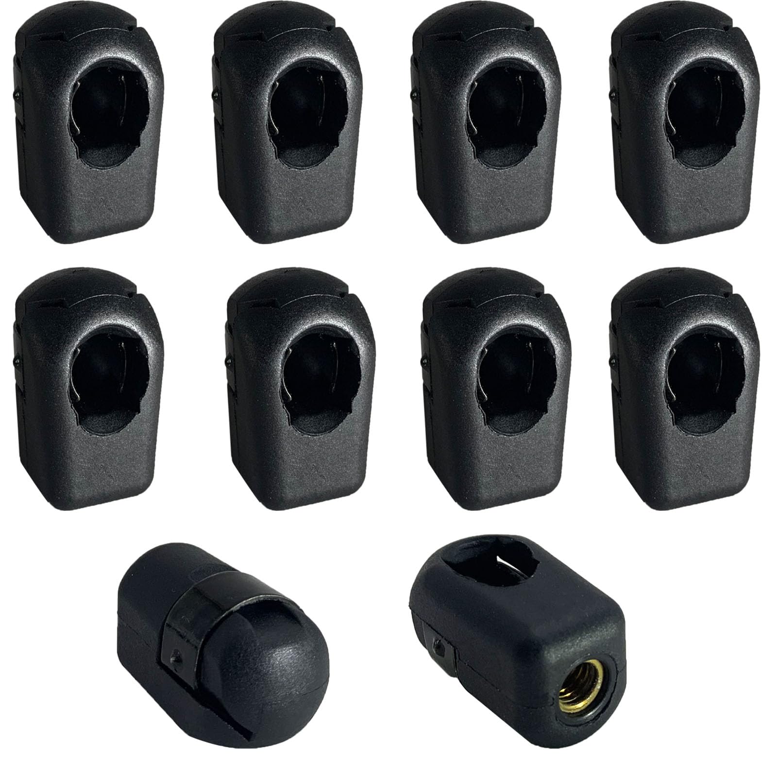 Amazon.com: Gas Strut End Fittings for 10mm Ball-Stud, Large Black M6 ...