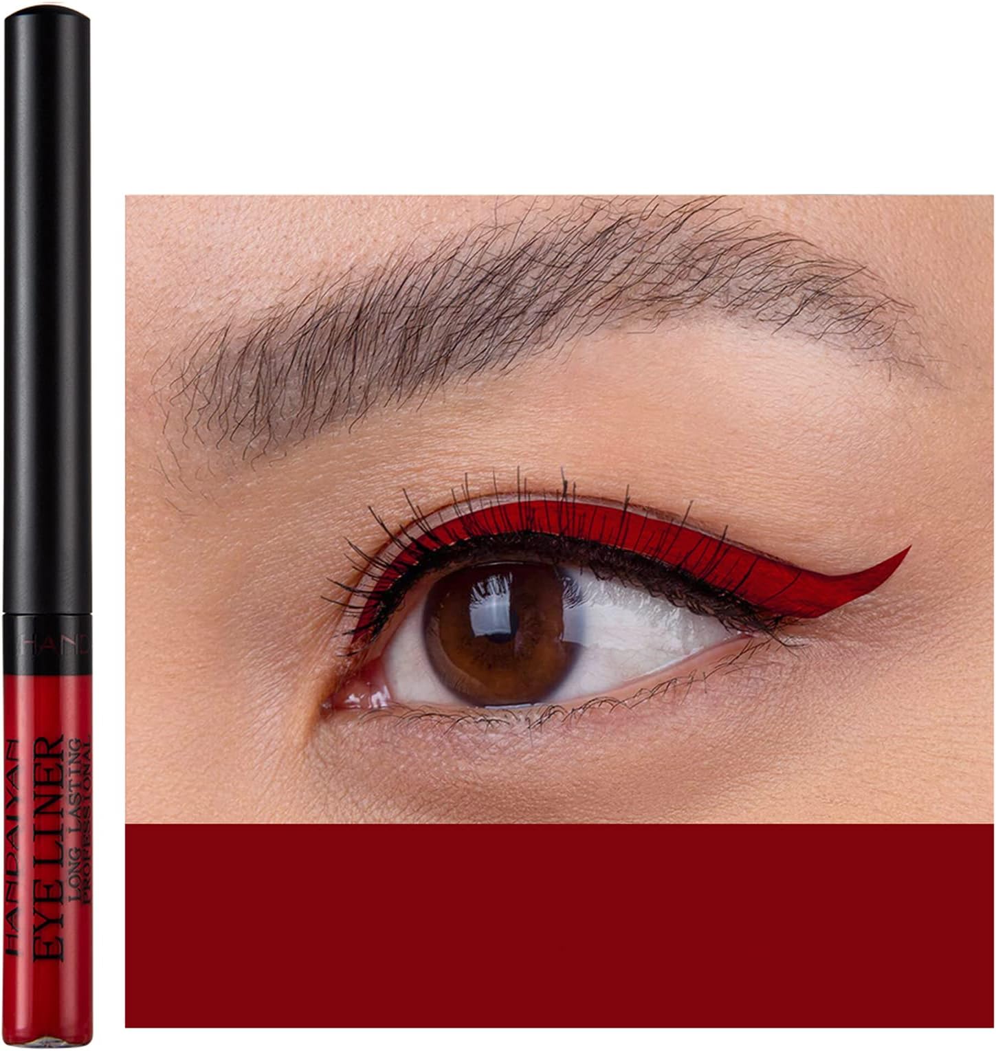 Amazon.com : Liquid Eyeliner, Matte Colored Eyeliners, Dark-Red ...