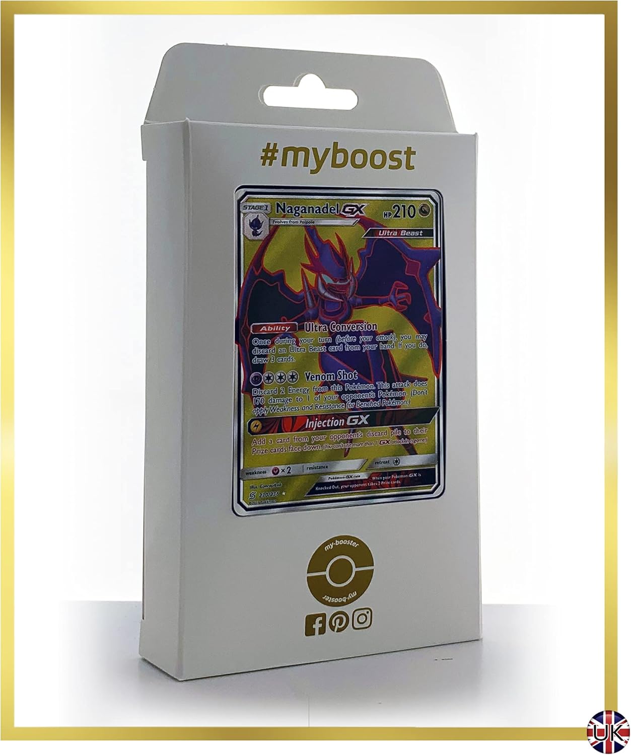 Nagadel-GX 230/236 Full Art - #myboost X Sun & Moon 11 Unified Minds ...