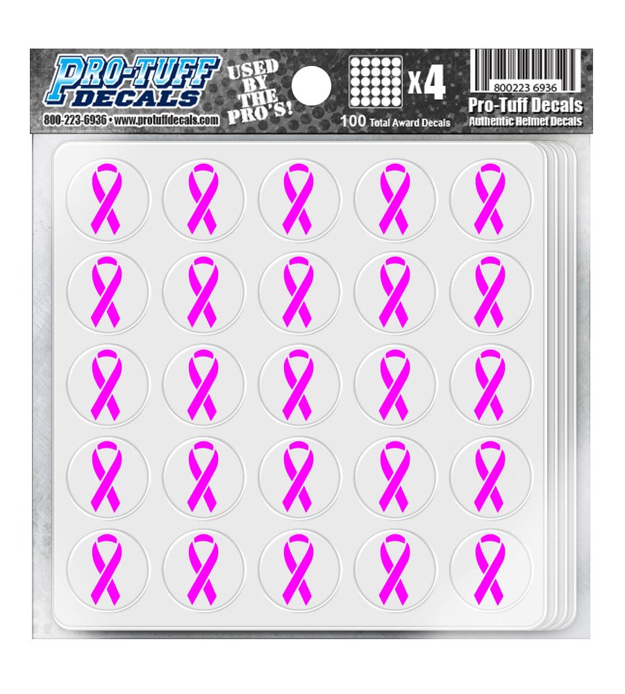 Amazon.com: Pro-Tuff Decals Pink Ribbon Award Decal Set (100 Decals ...