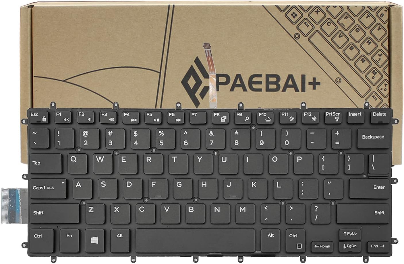 Amazon.com: PAEBAI+ Replacement Laptop Keyboard Backlight for Dell ...