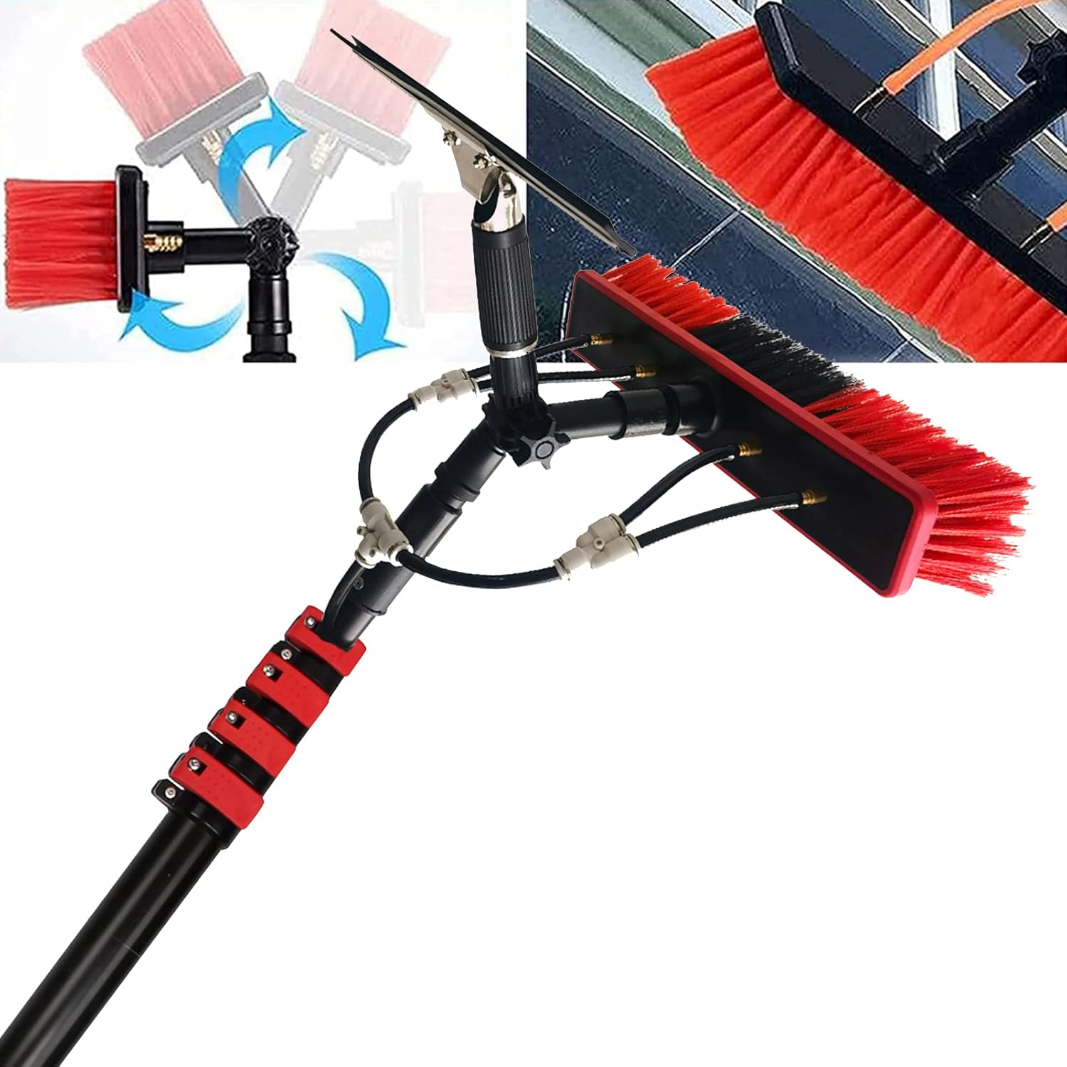 Amazon.com: USGitke Window Cleaning Kit with Extension Pole,Water Fed ...