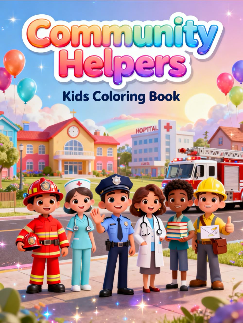 Community Helpers: A Fun Coloring Book to Discover the Everyday Heroes ...