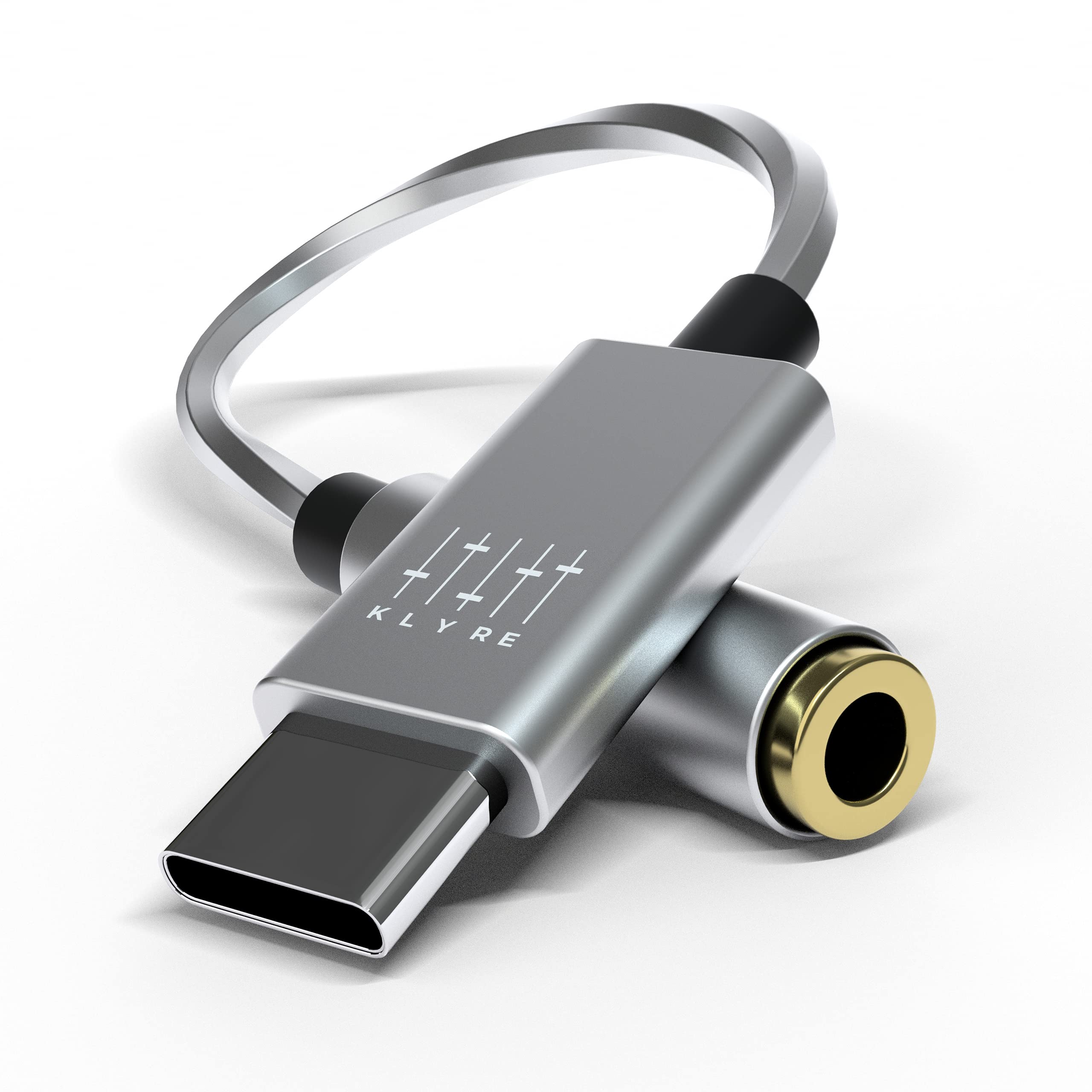 Buy KLYRE USB C to 3.5mm Audio Jack Adapter for s with inbuilt 32 bit ...