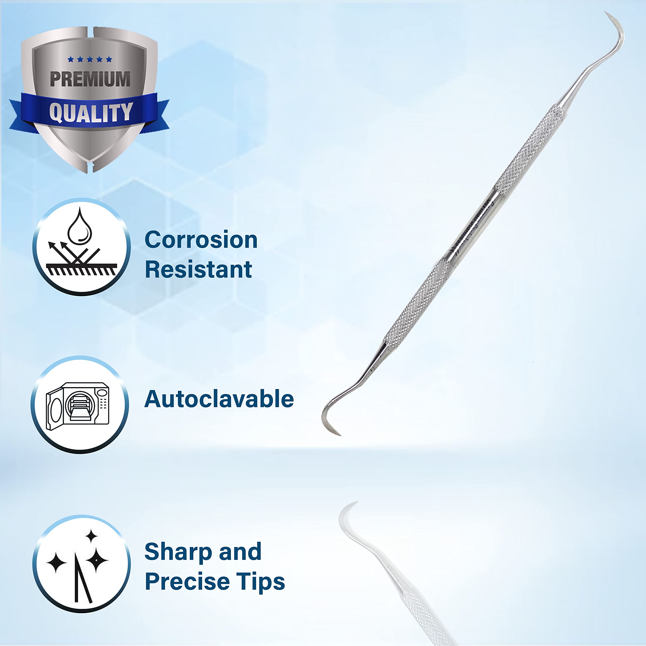 Dental Curettes & Scalers Dental Sickle Scaler Set – Stainless Steel ...