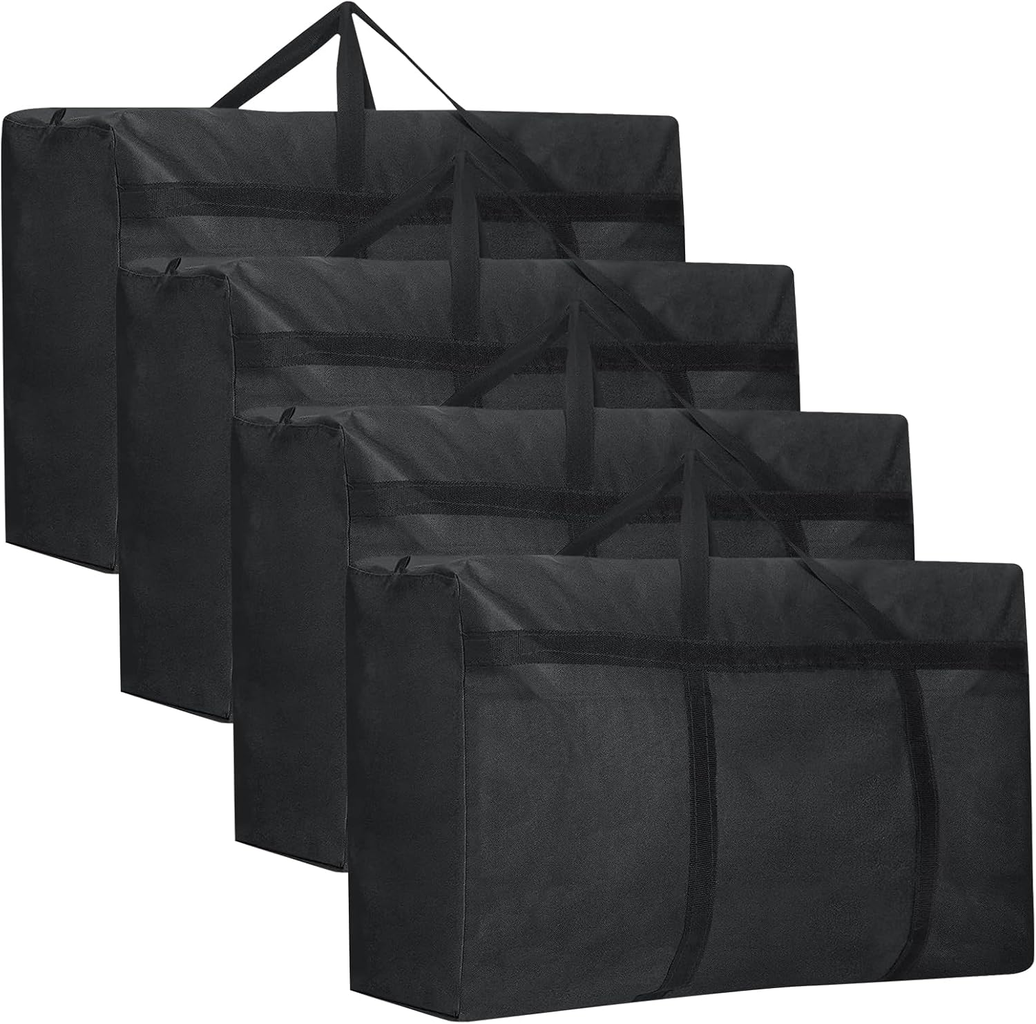 4PCS 120L Large Storage Bags,600D Oxford Waterproof Moving Bags,Extra ...