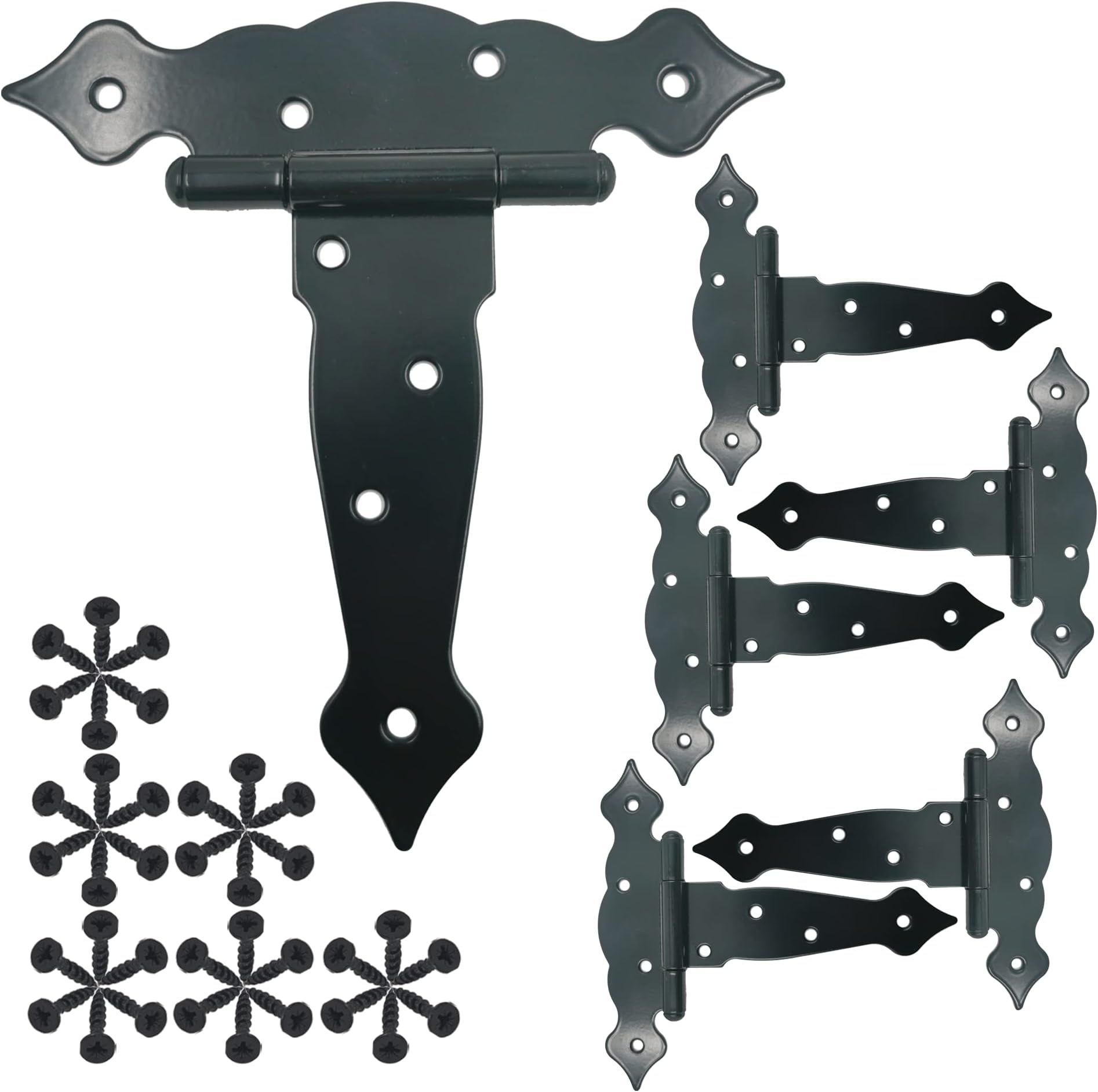 Shed Windows and More Decorative Fancy (Set of 6) T Hinges 8" Heavy ...