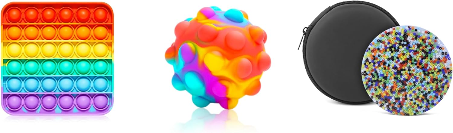 Amazon.com: Ultimate Fidget Toys Bundle - Pop Fidget Toy, Fidget Stress ...