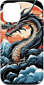 Amazon.com: iPhone 12/12 Pro Aesthetic Dragon Japan Style Asian ...