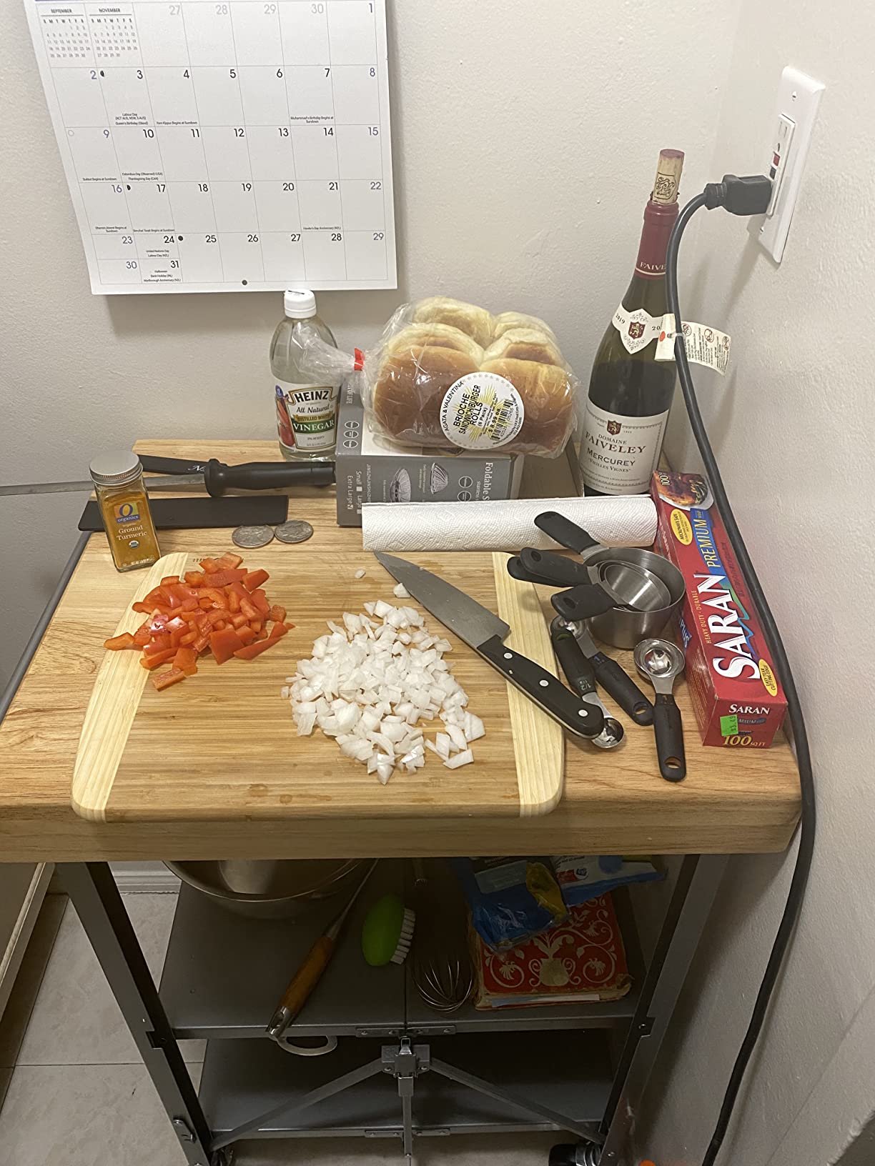 $18/mo - Finance Origami Folding Kitchen Cart on Wheels | for Chefs ...