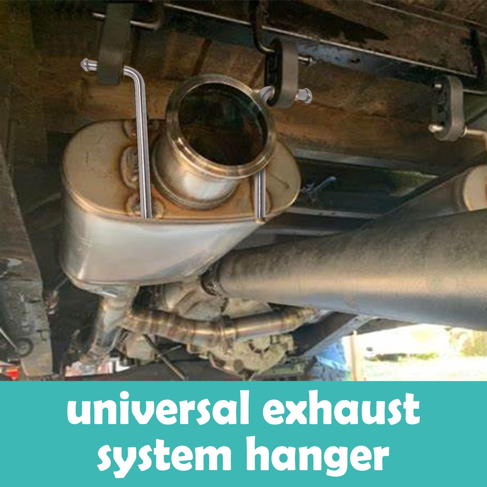 Snapklik.com : PALOZO Universal Stainless Steel Exhaust Hanger Rods 90 ...