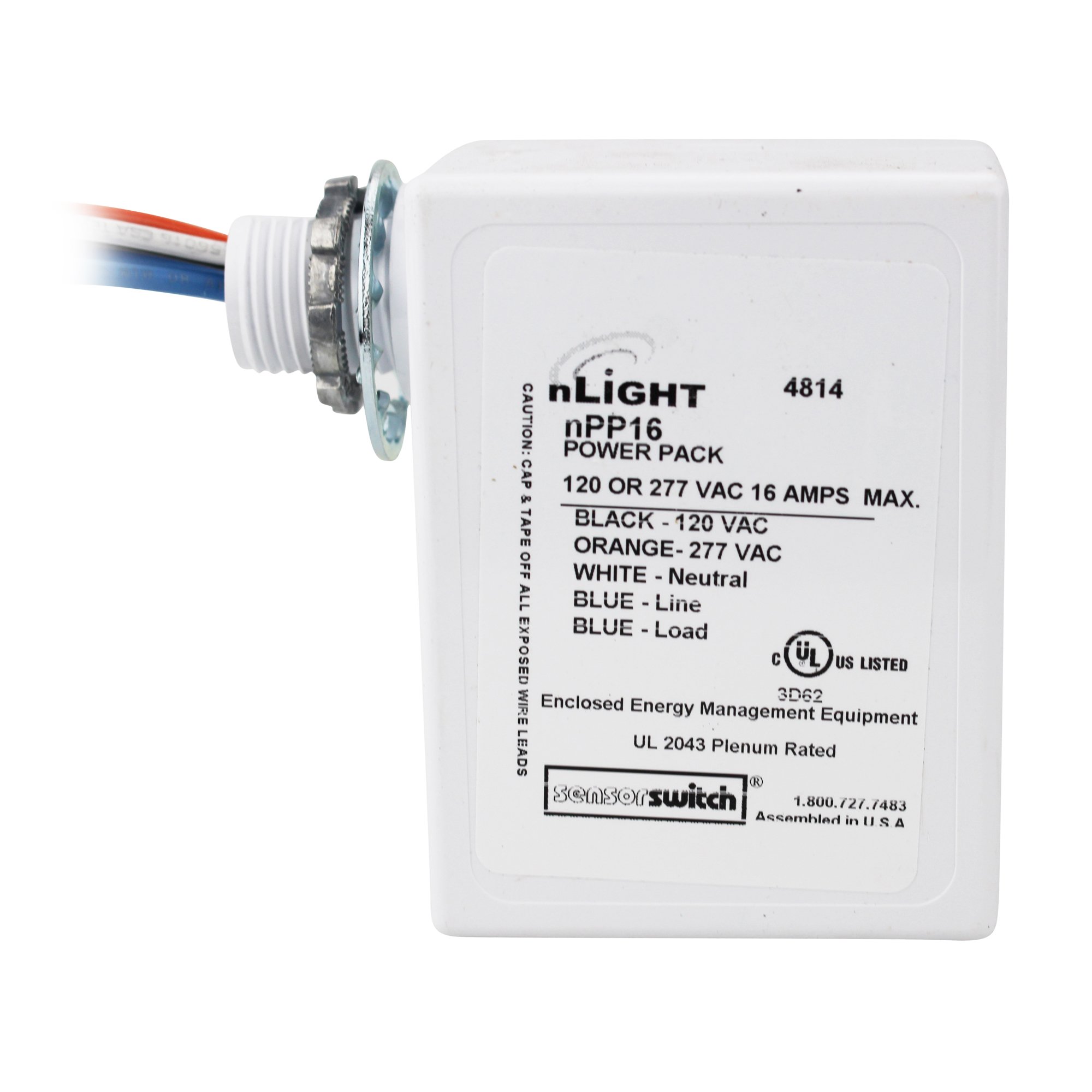 Buy Lighting Acuity NPP16 nLight Power Pack 120/277/347 Volt AC Input ...