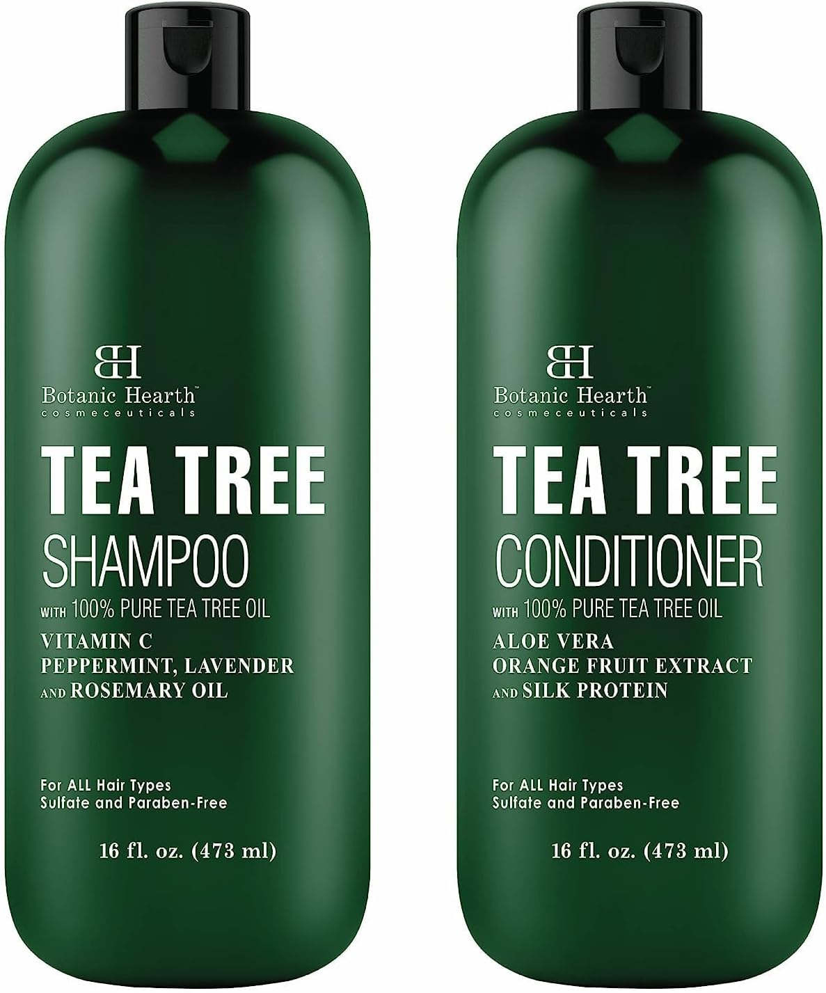 Amazon.com : Botanic Hearth Shampoo and Conditioner Set - with 100% ...