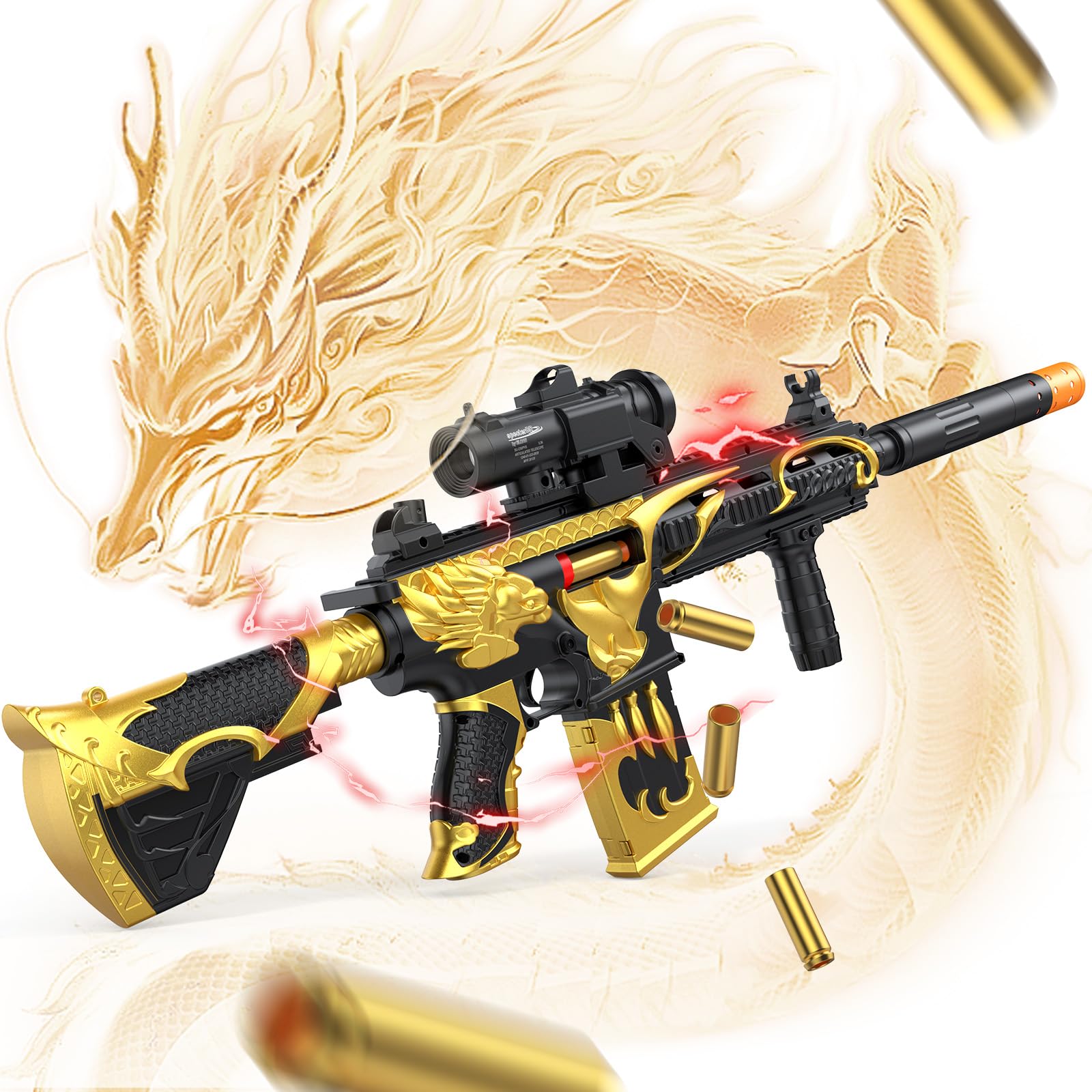 Amazon.com: Manual Toy Gun for Kids with Shell Ejecting, Toy Foam ...