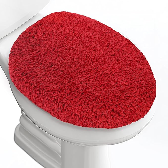 Amazon.com: Baahrnom Microfiber Elongated Toilet Seat Cover 19.5"x 15 ...