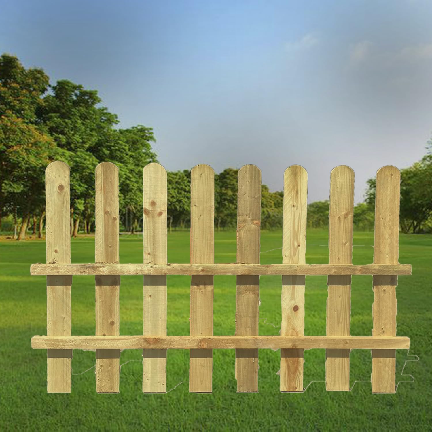 Natural Cedar Picket Fence