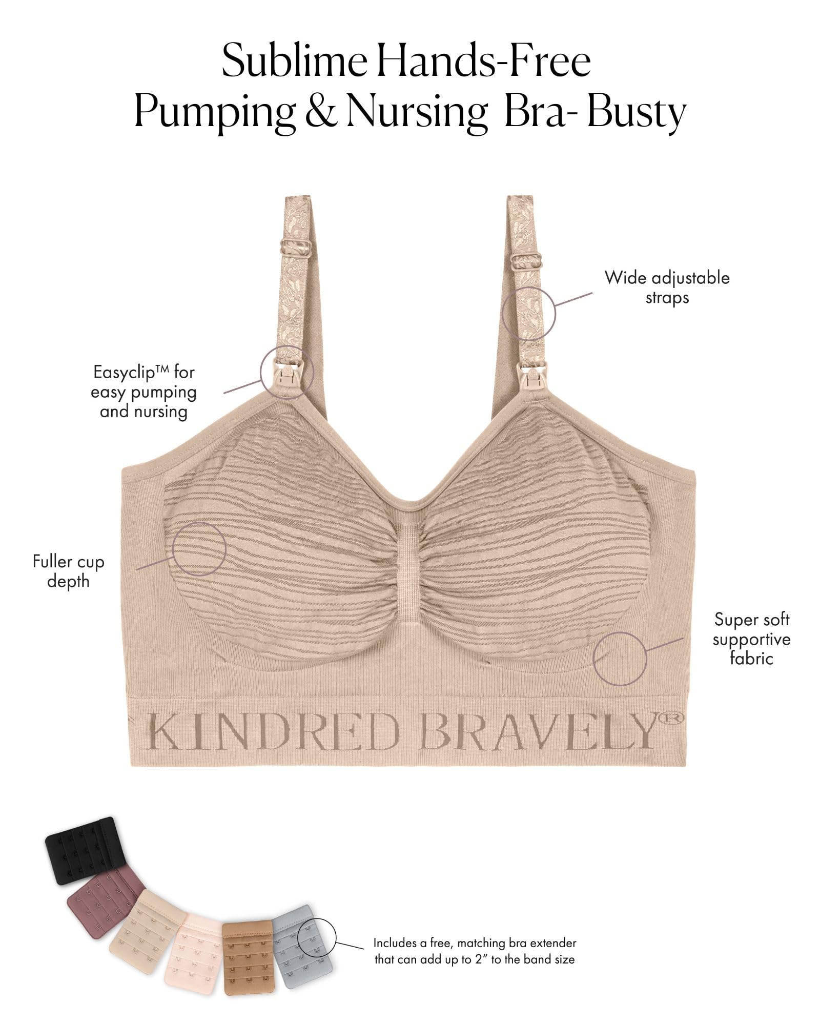 Snapklik.com : Kindred Bravely Sublime Hands-Free Pumping & Nursing Bra ...