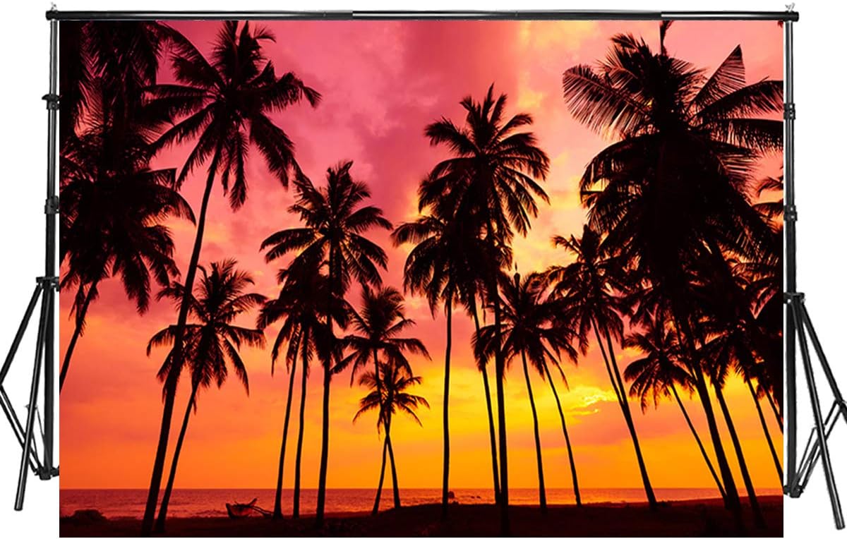 Amazon.com : Sensfun 7x5ft Summer Seaside Sunset Photography Backdrop ...