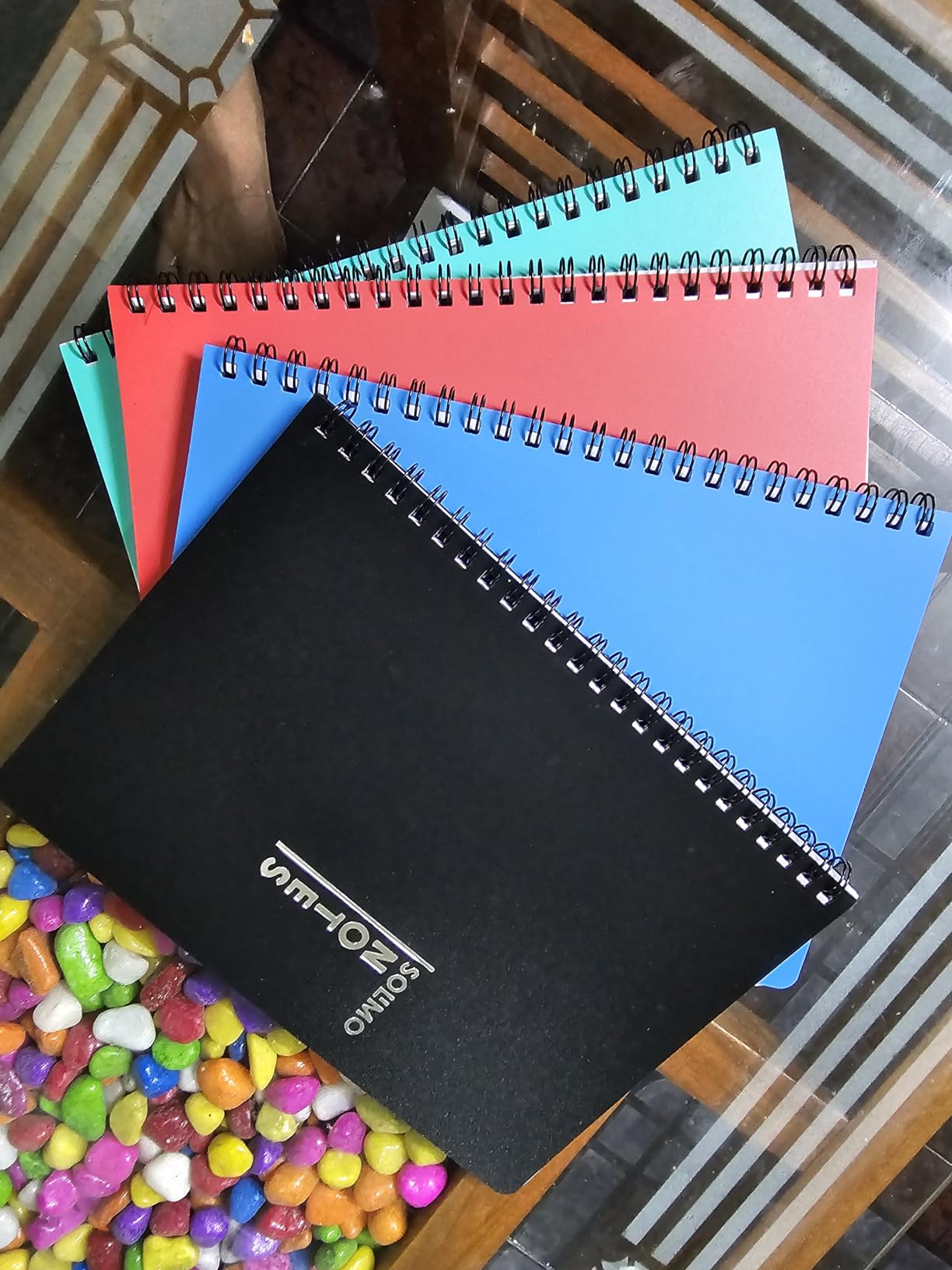 Amazon Brand - Solimo Notebooks, Spiral-Bound, Lightweight, Vibrant ...