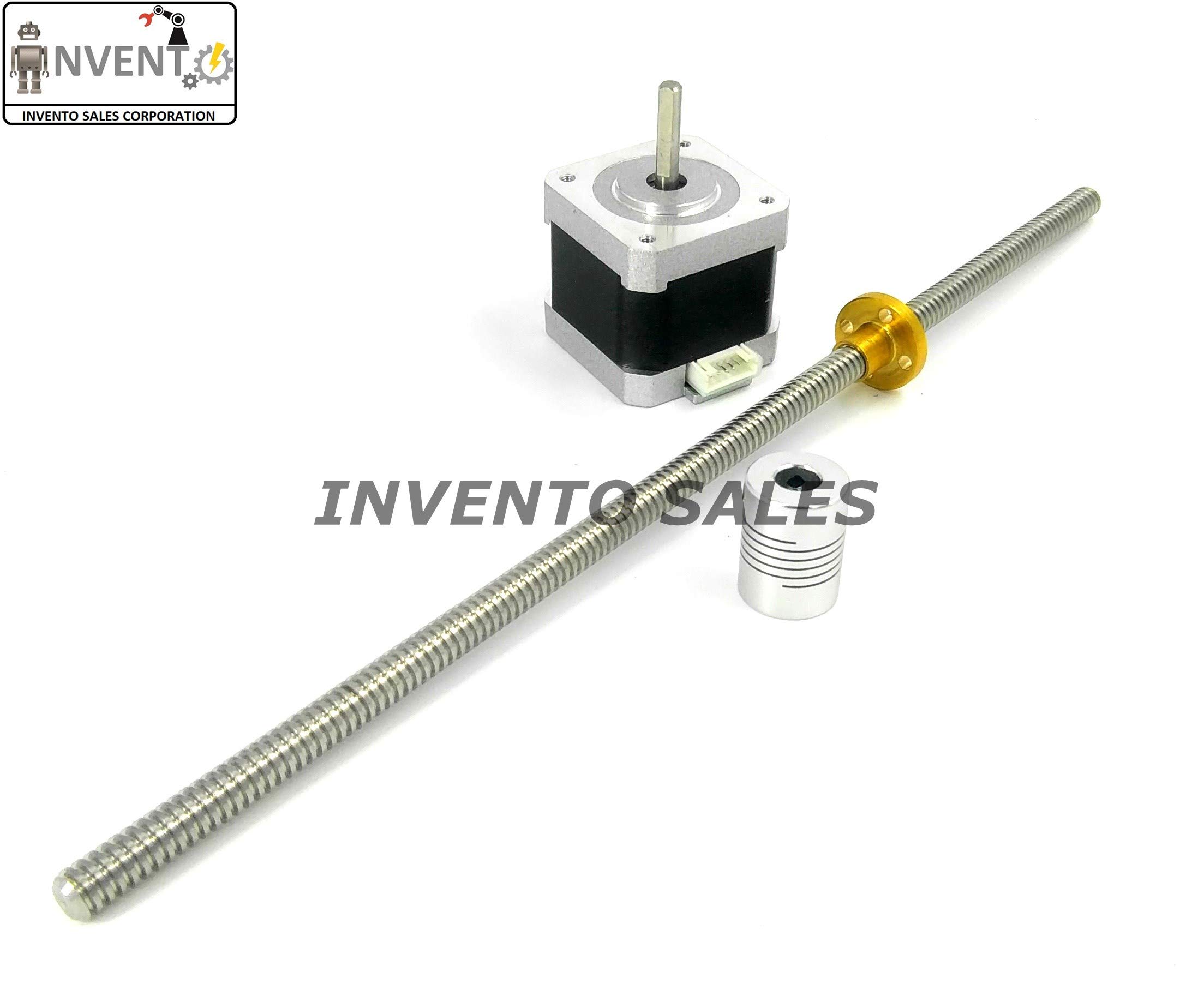 Buy INVENTO 1pcs Nema 17 4.2 Kg-cm Stepper Motor + Flexible coupling ...