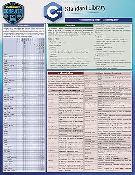 Amazon.com: C++ Standard Library: A Quickstudy Laminated Reference ...