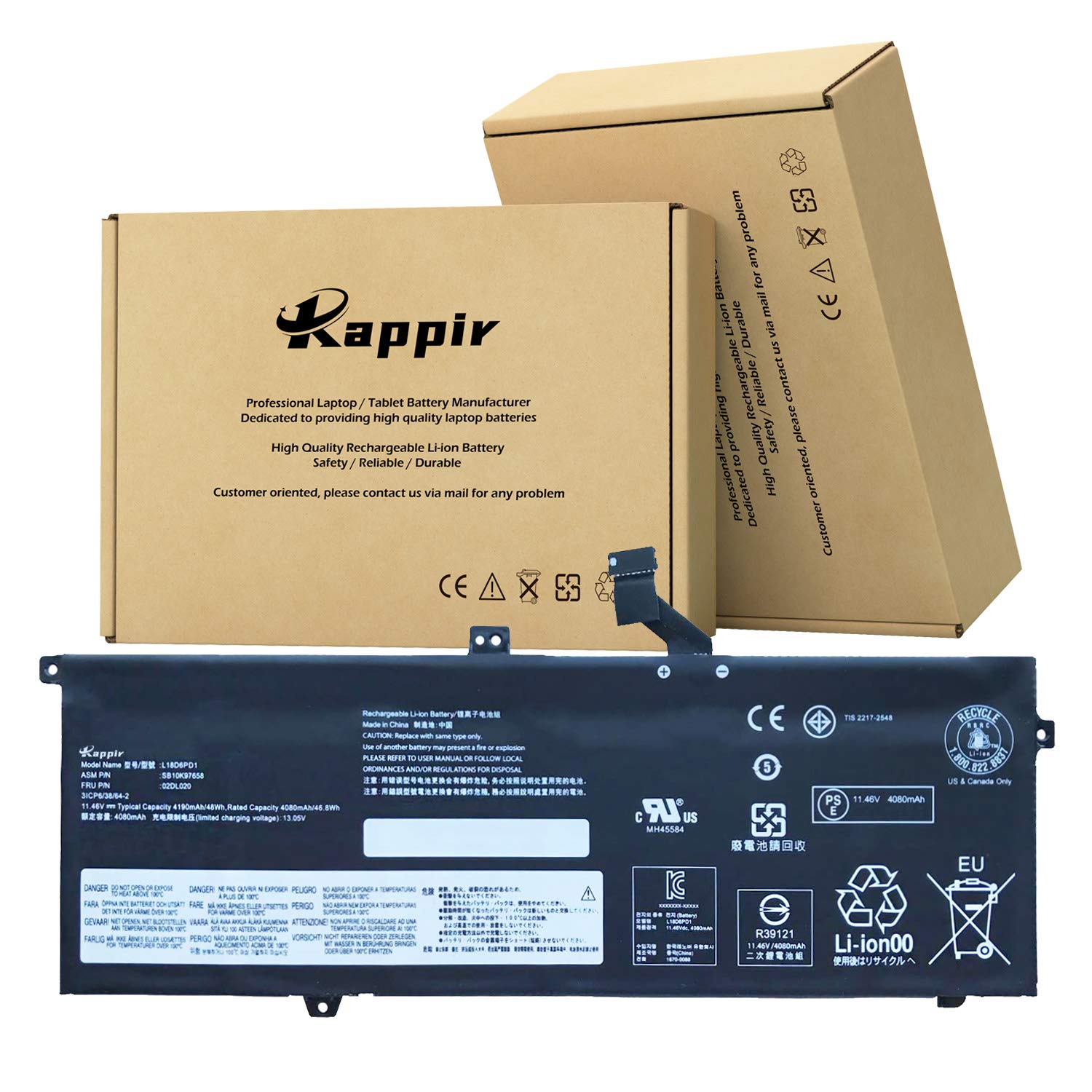 Buy BOWEIRUI L18D6PD1 Laptop Battery Replacement for Lenovo ThinkPad ...