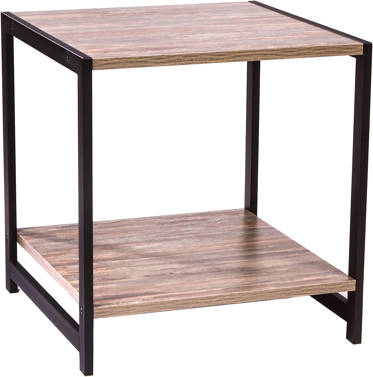 Amazon.com: IRONCK Industrial End Tables with Storage Shelf, Industrial ...