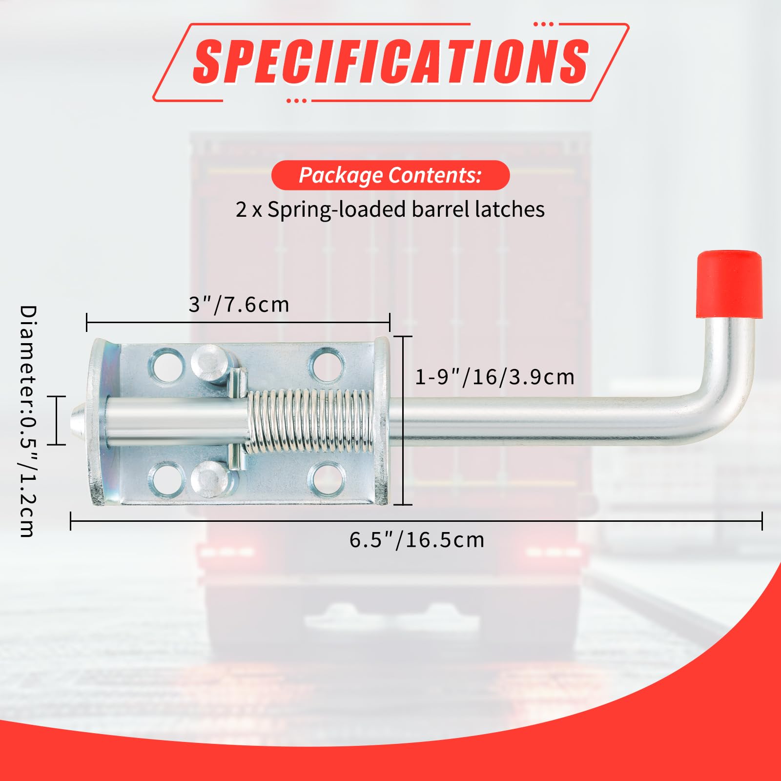 Snapklik.com : FLKQC Spring Loaded Latch Pin, Metal Lock Barrel Bolt ...