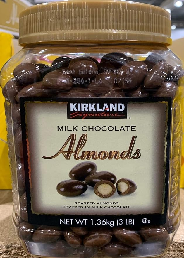 KIRKLAND SIGNATURE Milk Chocolate Almonds - 1.36Kg : Amazon.co.uk: Grocery
