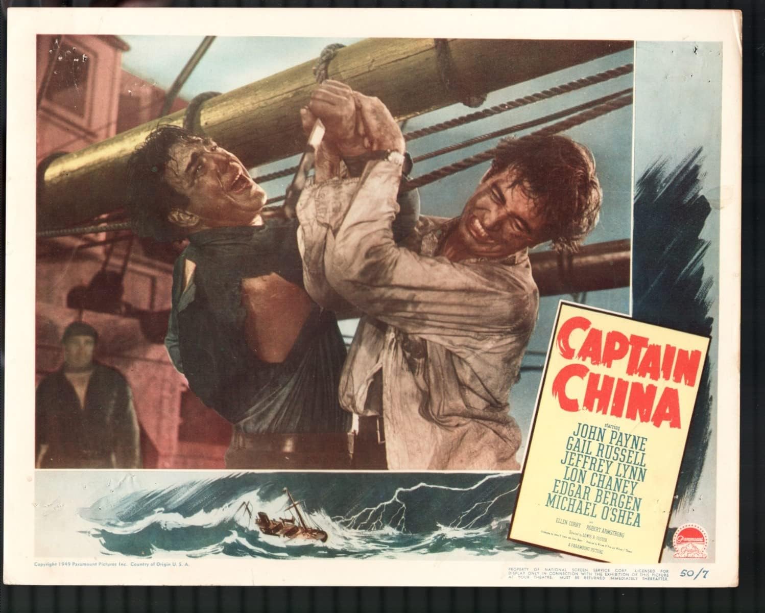 Amazon.com: MOVIE POSTER: Captain China 11"x14" Lobby Card John Payne ...
