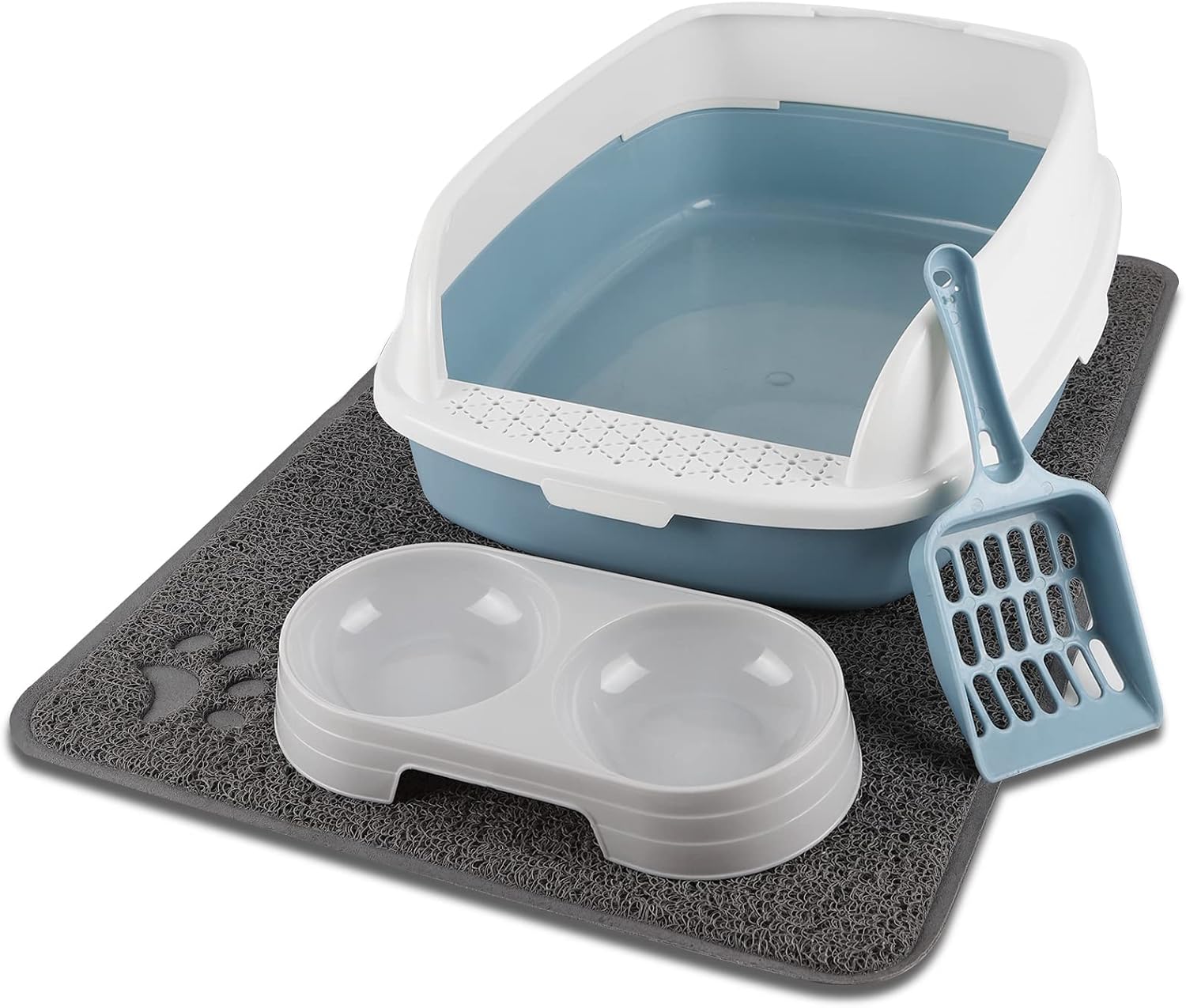 Amazon.com: Cat Litter Box with Lid for Kitten Under 6 Months, 4 PCS ...