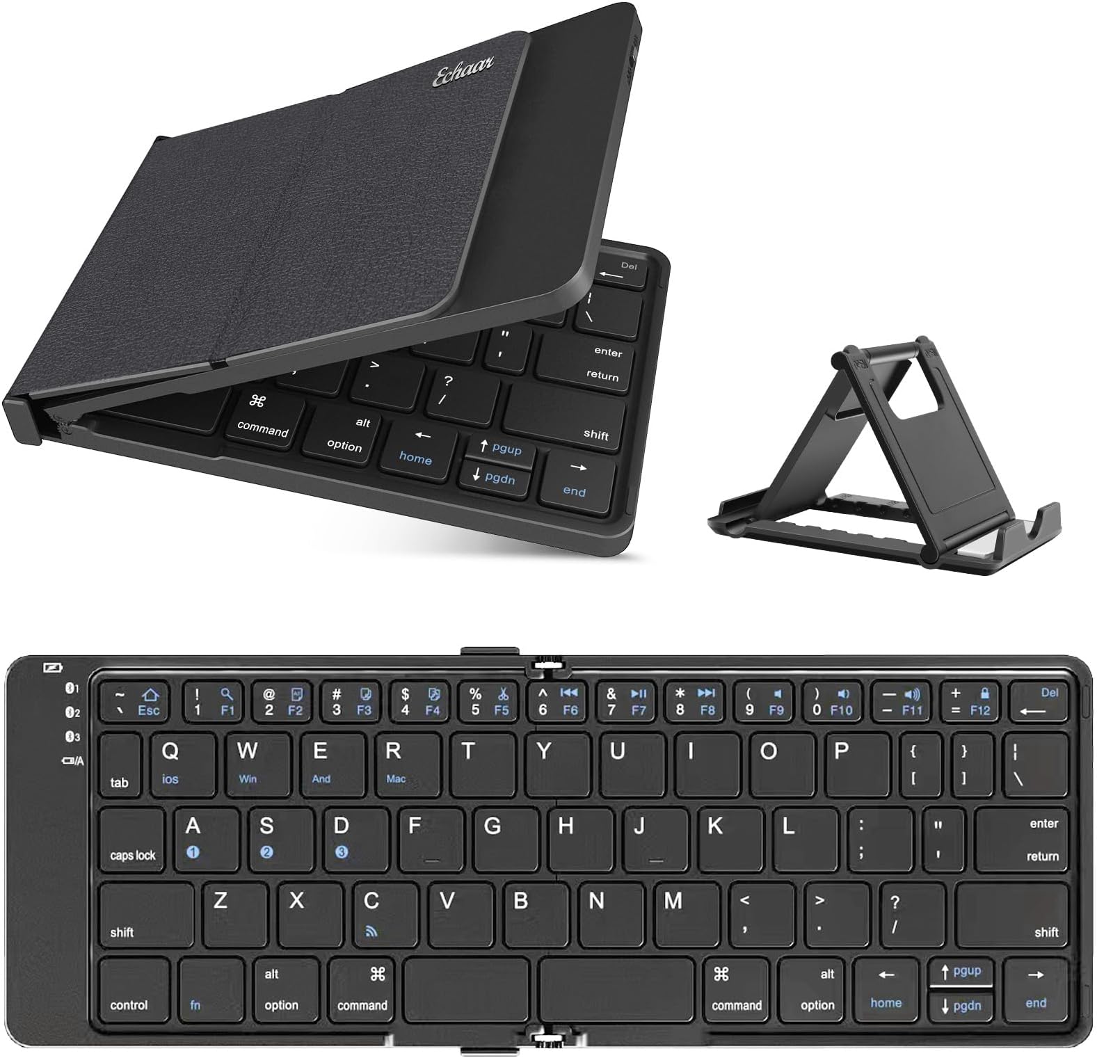 Amazon.com: Protable Folding Wireless Keyboard,Foldable Bluetooth ...