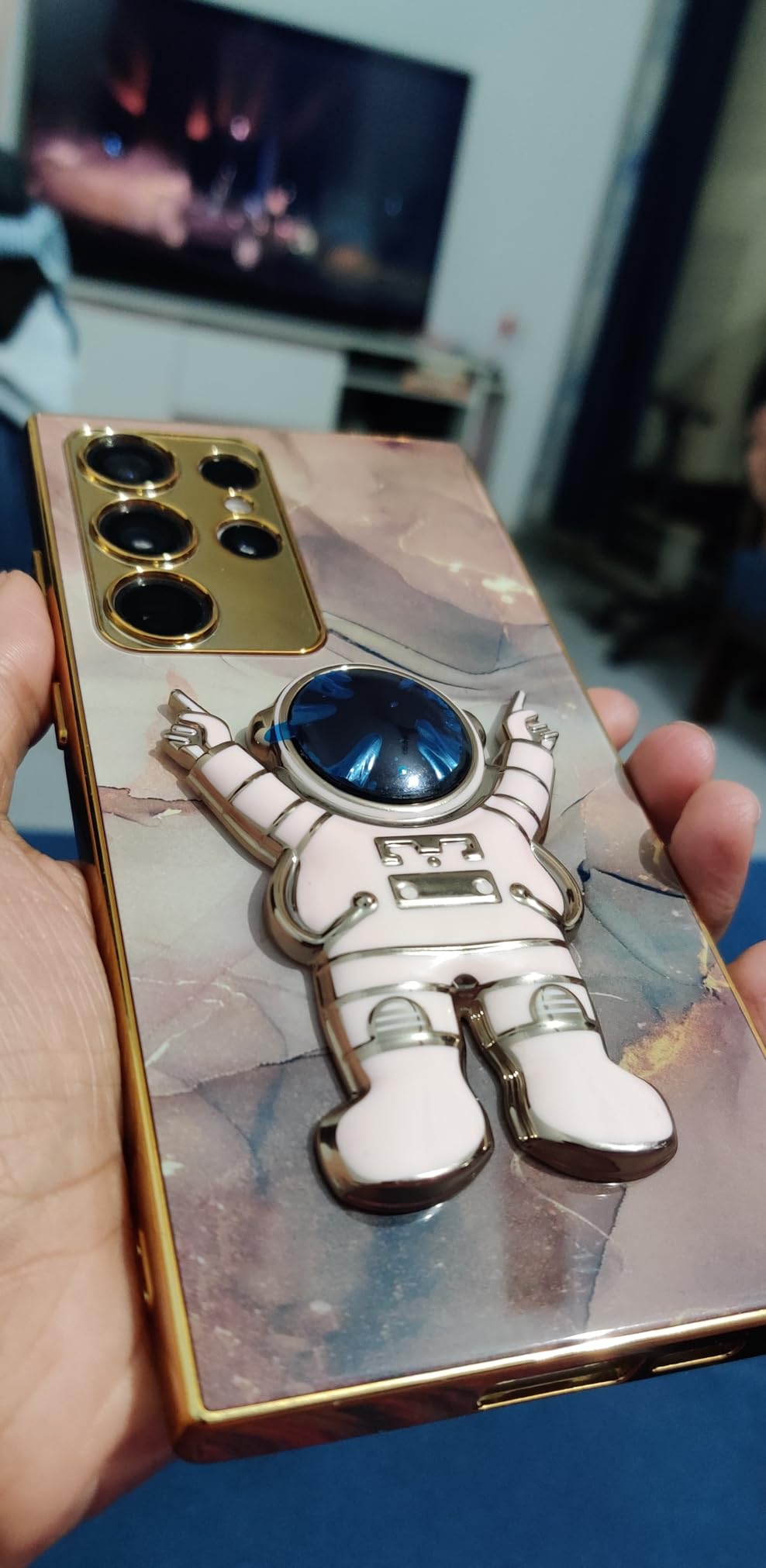 iCare Universal Cute Hidden Astronaut Mobile Phone Stand Holder Grip ...