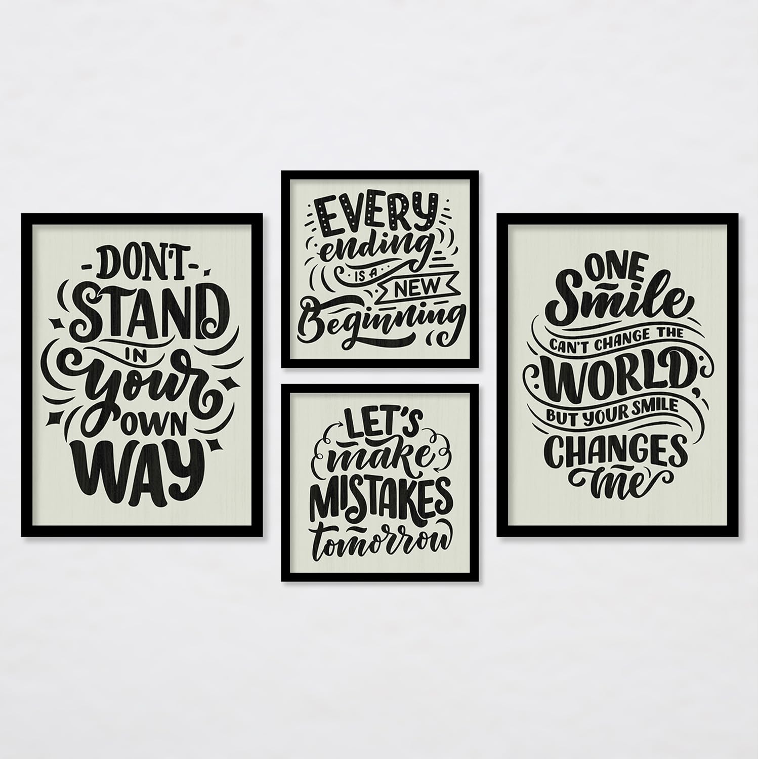 ARTELLY Motivational Quotes Wall Art Frames - Inspirational Quotes ...