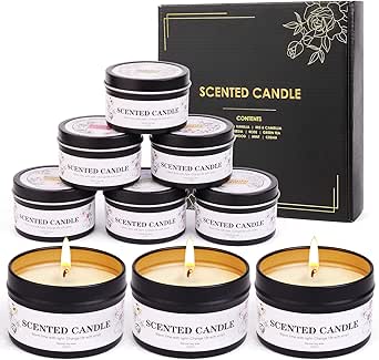Amazon.com: 9 Pack Scented Candles Gift for Women and Men, Aromatherapy Candle Set for Home ...